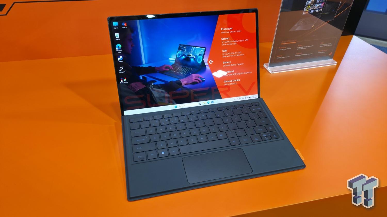 OneXPlayer showcases new Super V gaming tablet at CES 2026: 2-in-1 ...