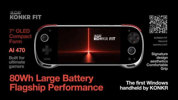 AYANEO's pocket-sized KONKR FIT handheld has an 7-inch OLED and Ryzen ...