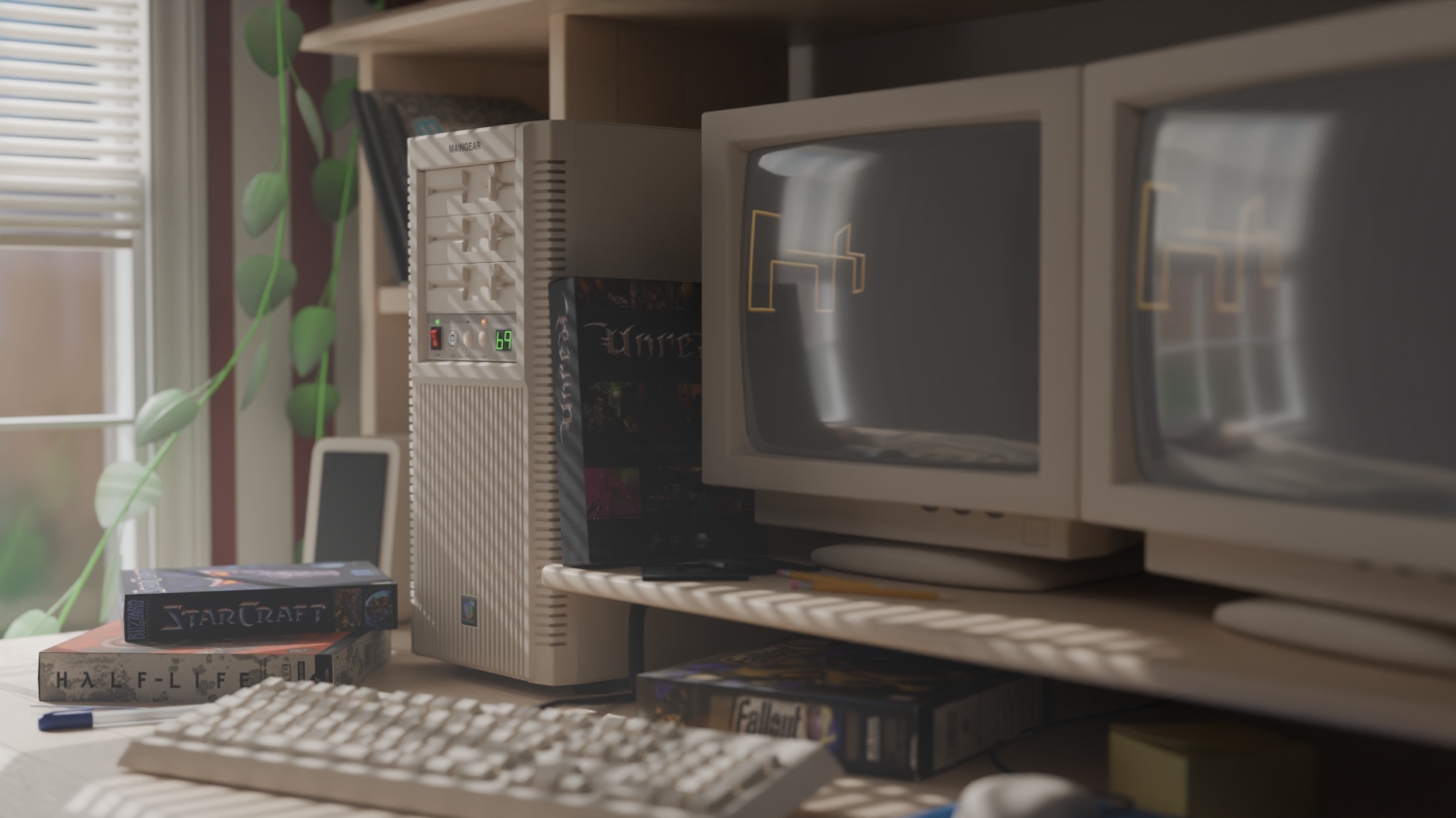 MAINGEAR's new Retro98 desktop gaming PC looks like it's from 1998, but ...