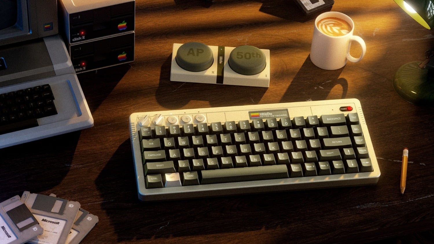 8BitDo announces limited edition Apple II 50th anniversary Retro 68 ...