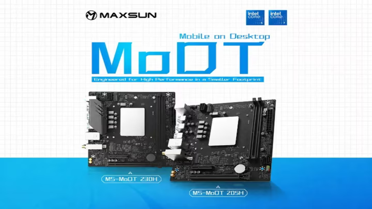 MaxSun's two new MoDT motherboards bring Intel's 10-core Raptor Lake to ...