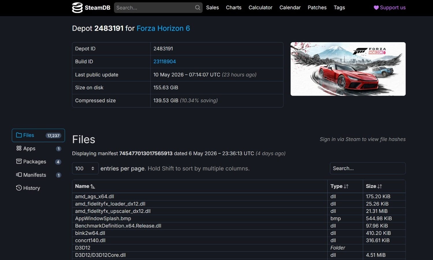 Forza Horizon 6 files reportedly leaked on Steam 10 days before release