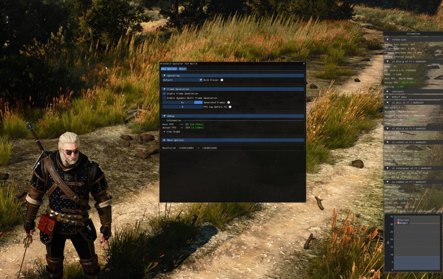 This paid Witcher 3 mod brings DLSS 4.5 Multi Frame Generation ...
