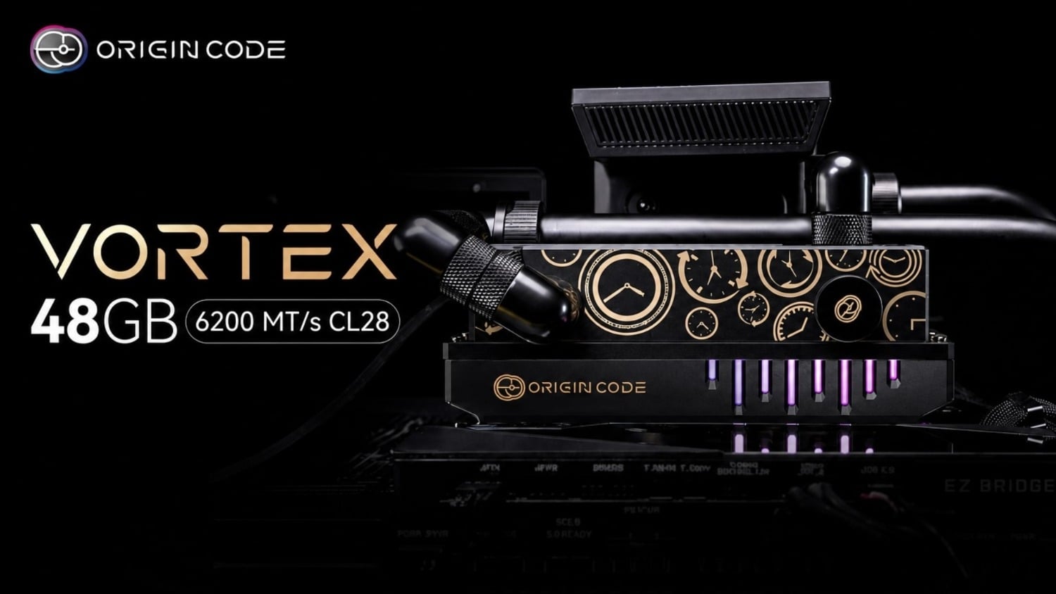 Origin Code unveils liquid-cooled DDR5-6200 memory that also has an LCD ...