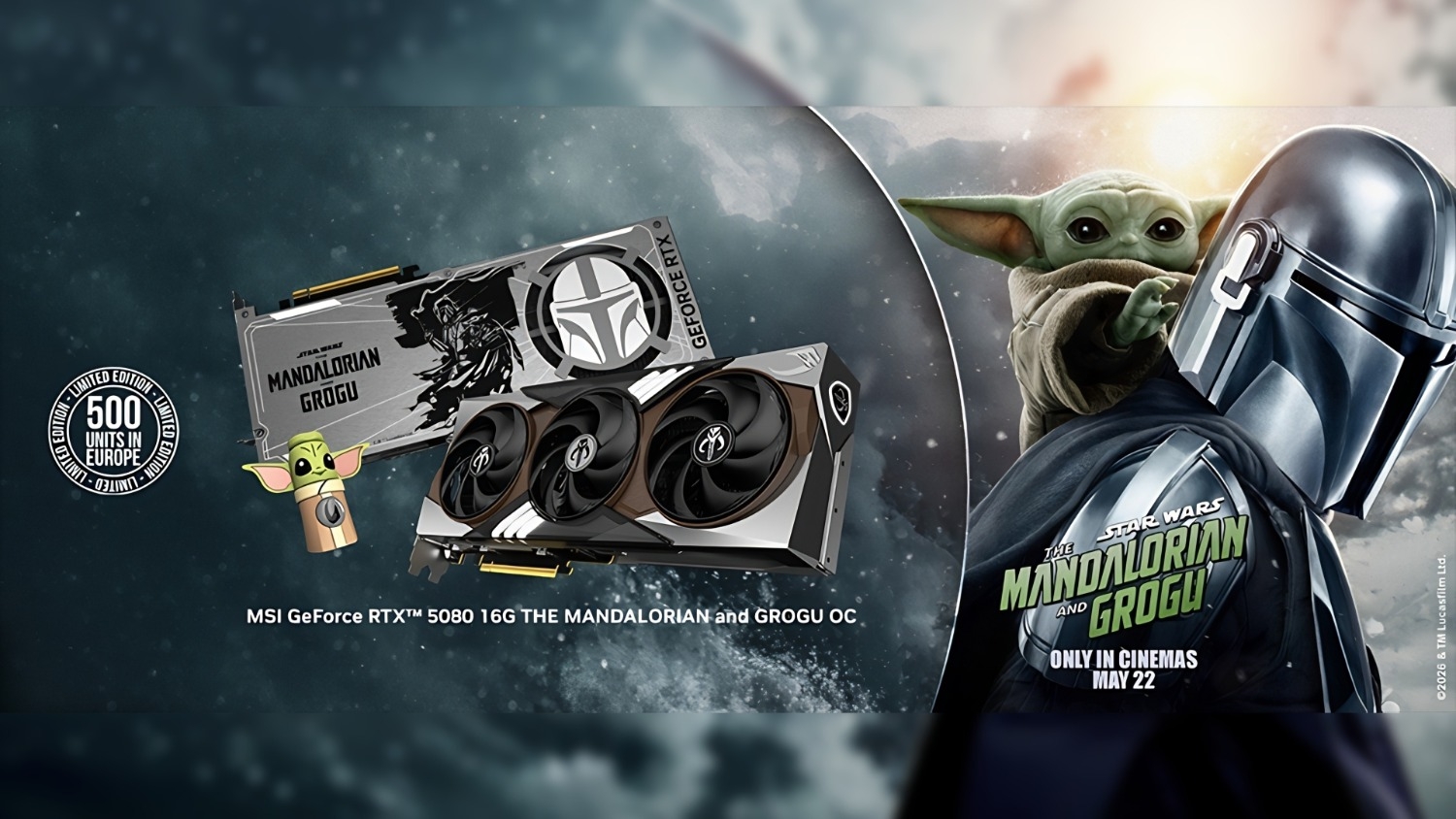 MSI unveils limited edition Star Wars GeForce RTX 5080 with Baby Yoda ...