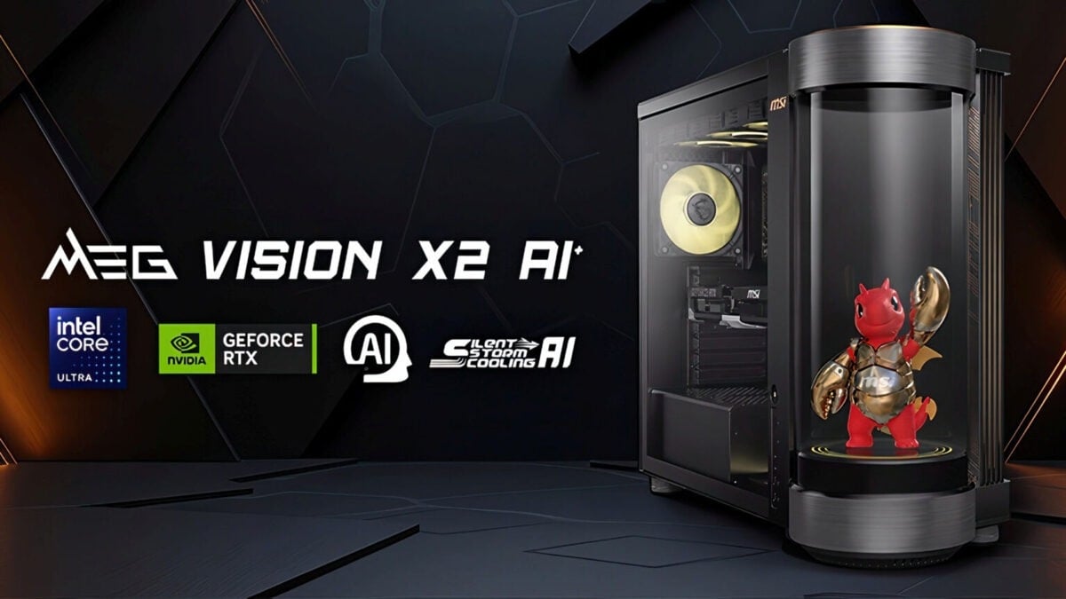 MSI's new flagship gaming desktop has a built-in cylindrical display ...