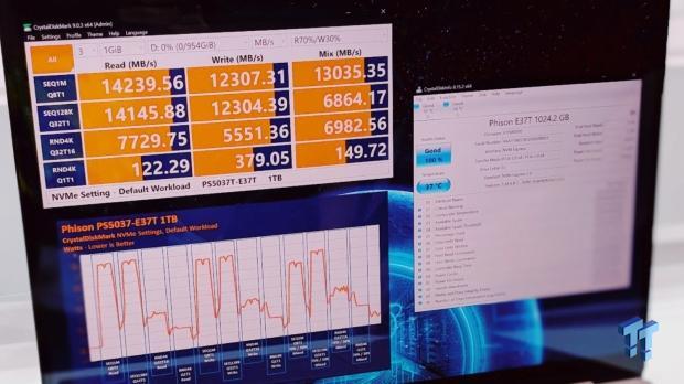Phison's E37T maxes out Gen5 SSD speeds without DRAM, and it was made ...