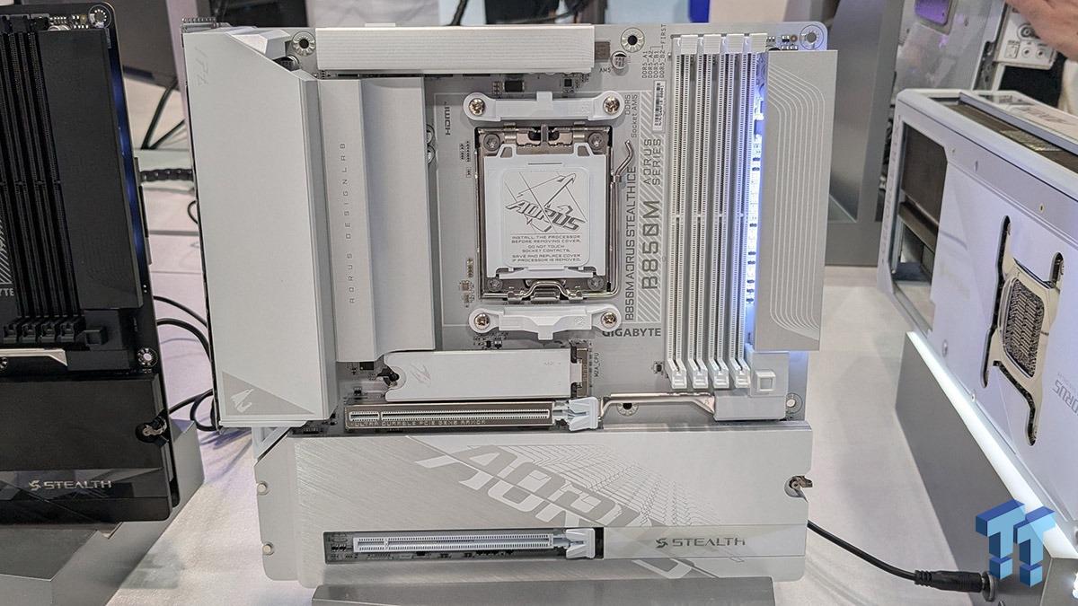 GIGABYTE unveils a pair of B850 motherboards with backside connectors ...