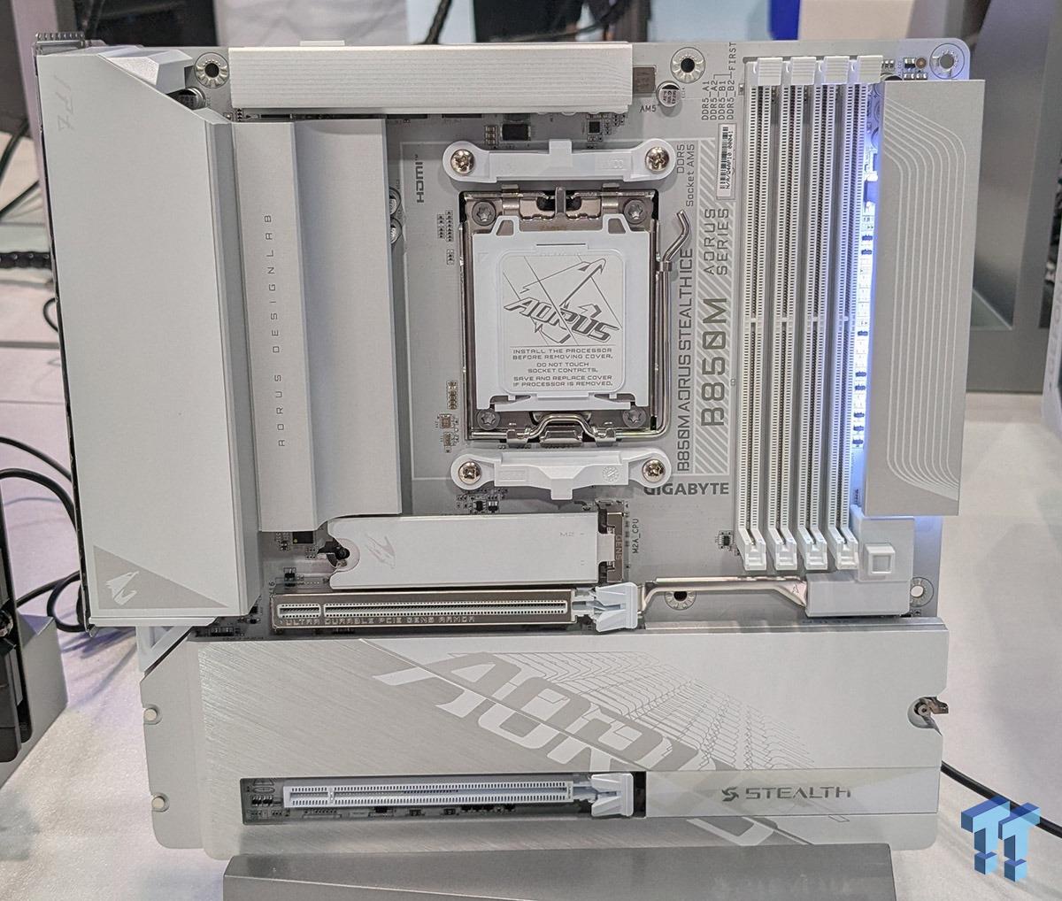 GIGABYTE unveils a pair of B850 motherboards with backside connectors ...