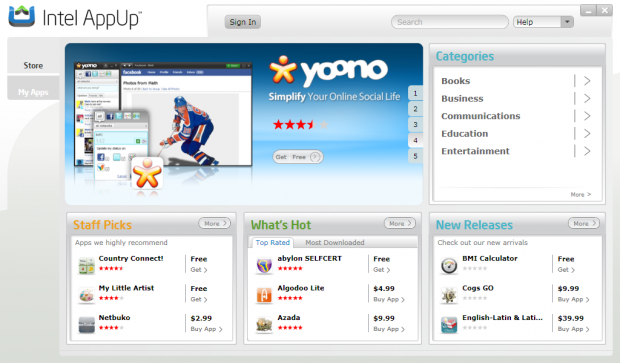 Intel AppUp netbook app store out of beta and ready to roll