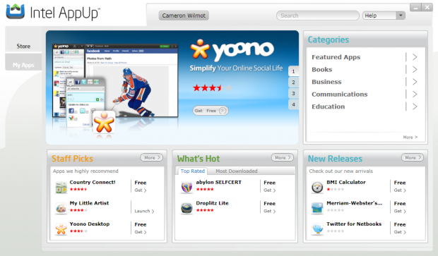 Intel AppUp First Impressions - apps for your netbook