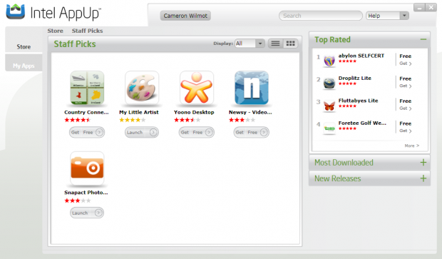 Intel AppUp First Impressions - apps for your netbook