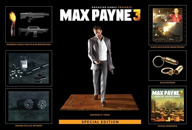 Rockstar announce Max Payne 3 Special Edition, includes 10-inch Max ...