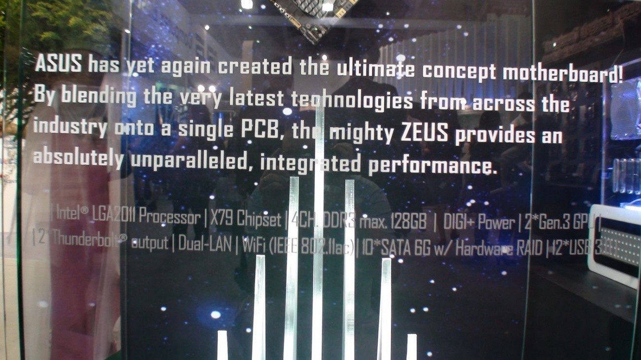 ASUS loses its mind and teases Computex crowd with Zeus concept X79 mobo