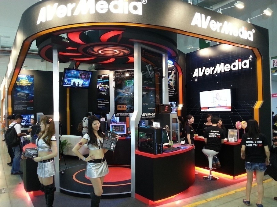 A peek at the AverMedia booth