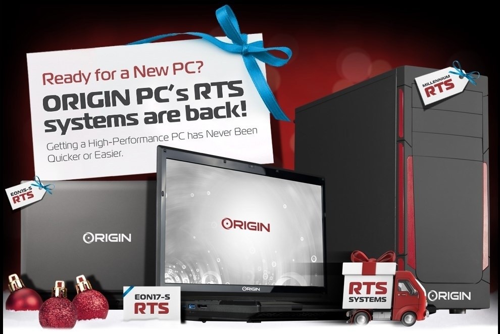 ORIGIN PC brings back ready-to-ship models for the holidays