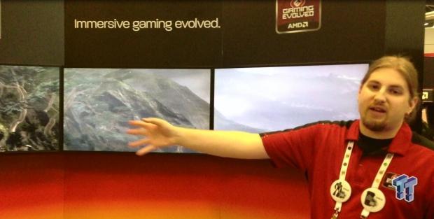 AMD show off 5-screen EyeFinity setup at GDC 2013