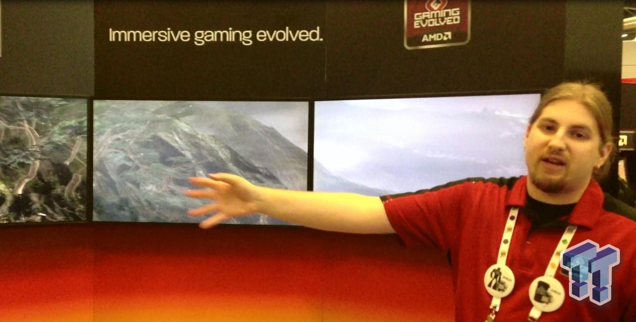 Amd Show Off 5 Screen Eyefinity Setup At Gdc 2013