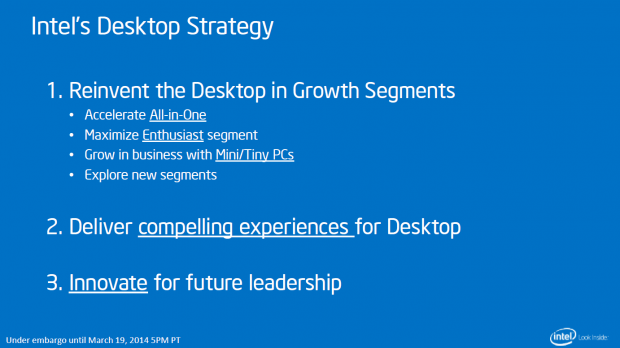 Intel unveils plans for desktop processor lineups and mini PCs