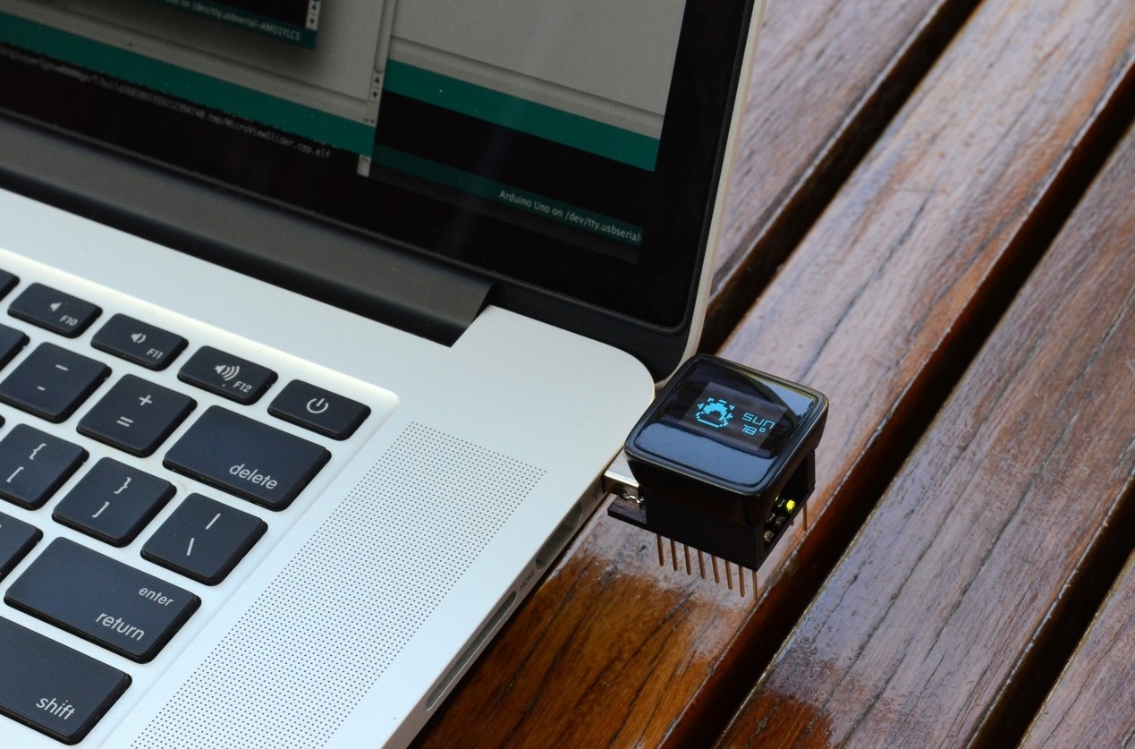 Meet the MicroView, a chip-sized Arduino with built-in OLED display