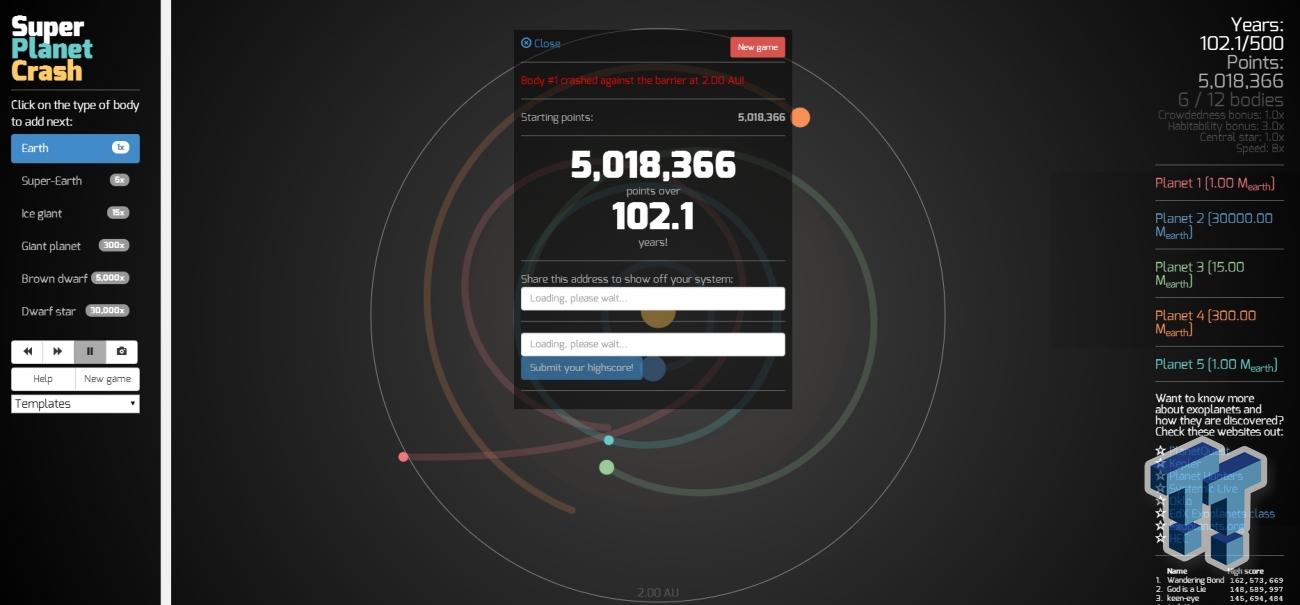 Super Planet Crash is the best physics-based game on the internet