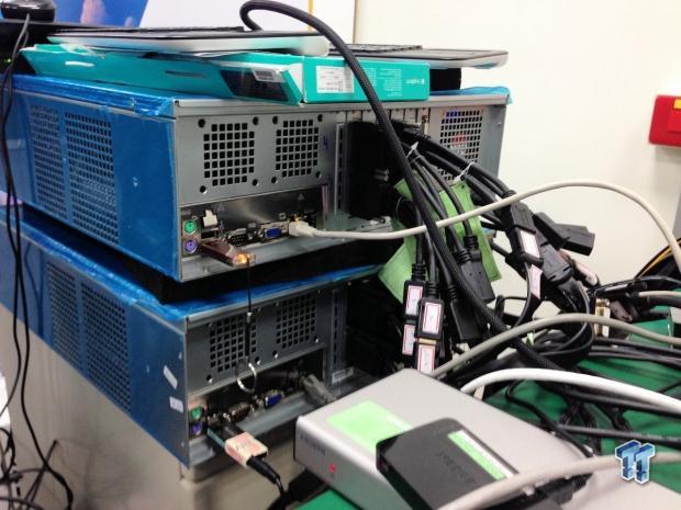 We take a look at the VIA Video Wall Solution, 8 x 1080p TVs on a wall