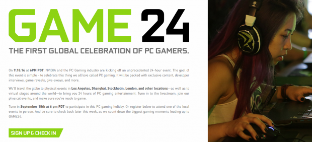 NVIDIA announces GAME24, an event for celebrating PC gamers