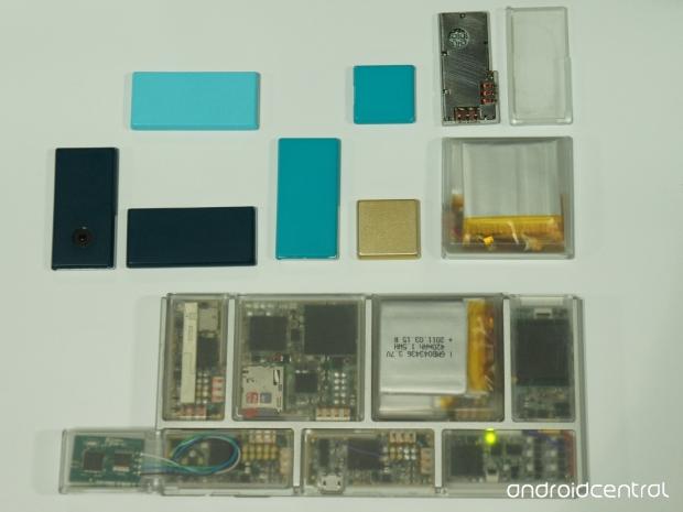Google's modular smartphone, Project Ara, smiles for the camera