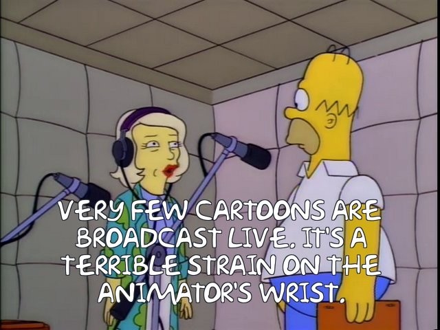 The Simpsons are airing their first-ever live animated segment