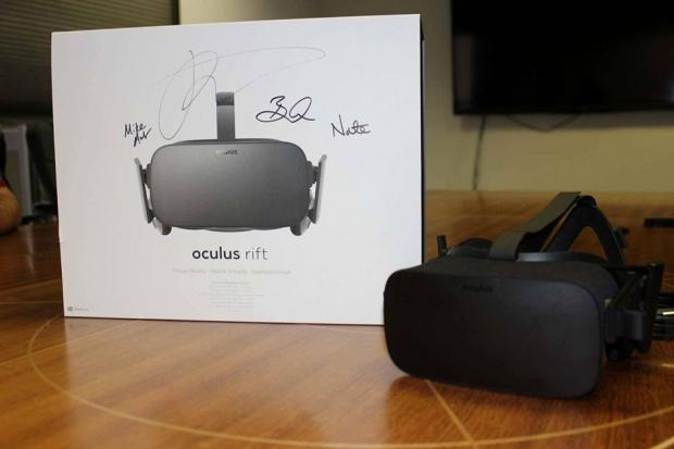 Palmer Luckey hand delivers first Oculus Rift headset