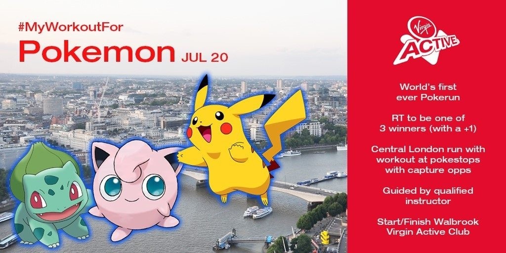 Virgin Active launches Pokemon GO based workout in London