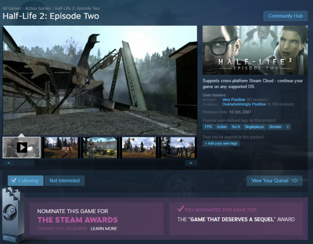 Half-Life fans campaign for HL3 with Steam awards