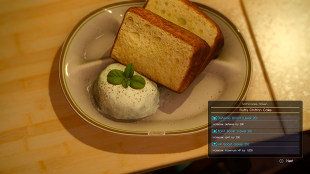 Final Fantasy 15 in-game food was cooked by devs