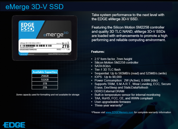 EDGE Memory reveals huge SSD fleet at CES 2017