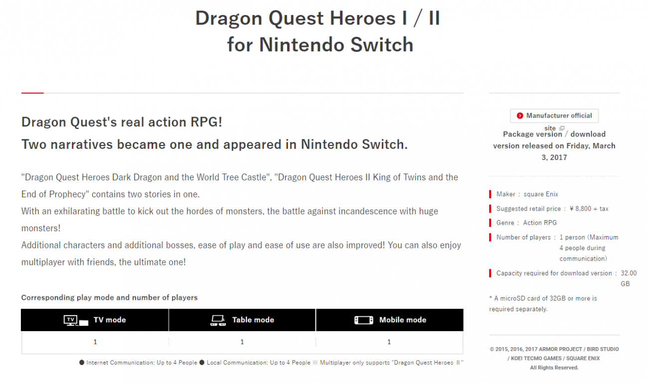 Nintendo Switch launch game exceeds console's storage | TweakTown