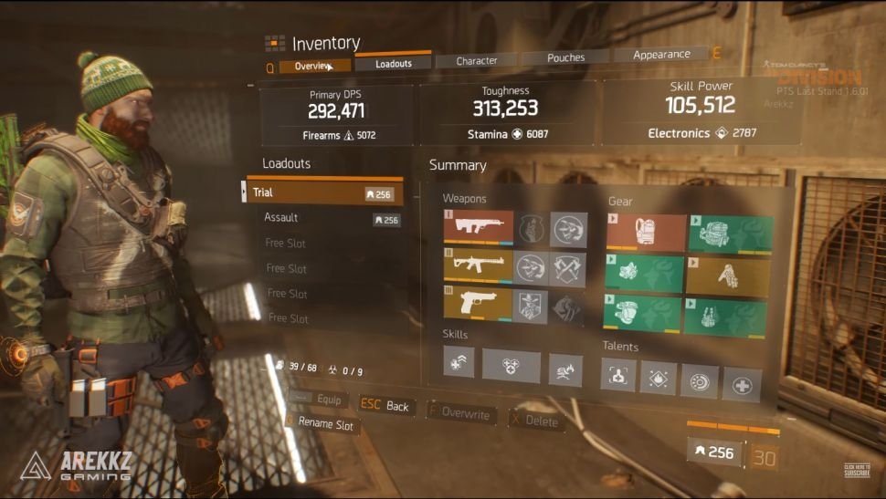 The Division receives loadout feature in PTR patch