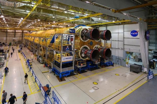 Core completed for rocket that astronauts will take to Moon in 2024