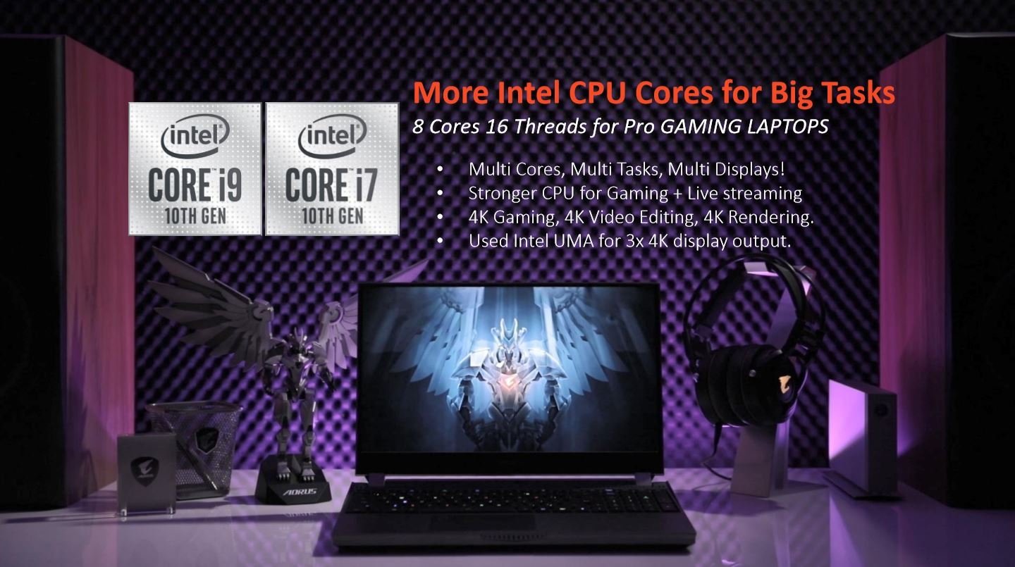 GIGABYTE's new gaming laptops rock 10th-Gen Core i9, GeForce RTX SUPER