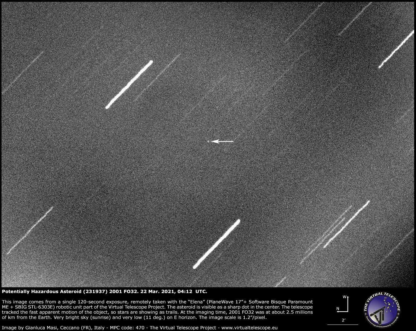 Asteroid In April 2 2001