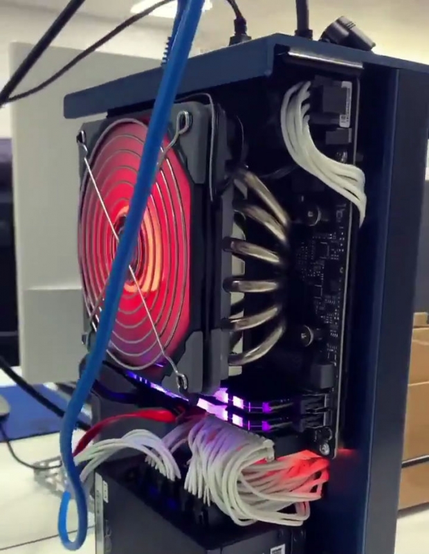 This ultra-compact PC has open air chassis, AMD Ryzen CPU + Radeon GPU