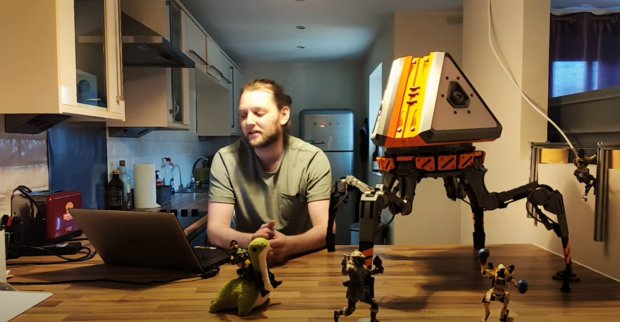 Someone made a real life Apex Legends Loot Tick robot, it even walks