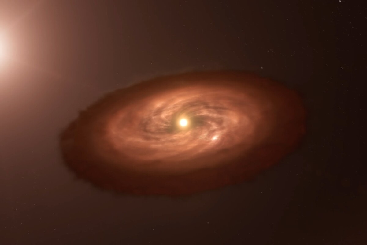 Astronomers capture a first clear shot of a moon-brewing disk