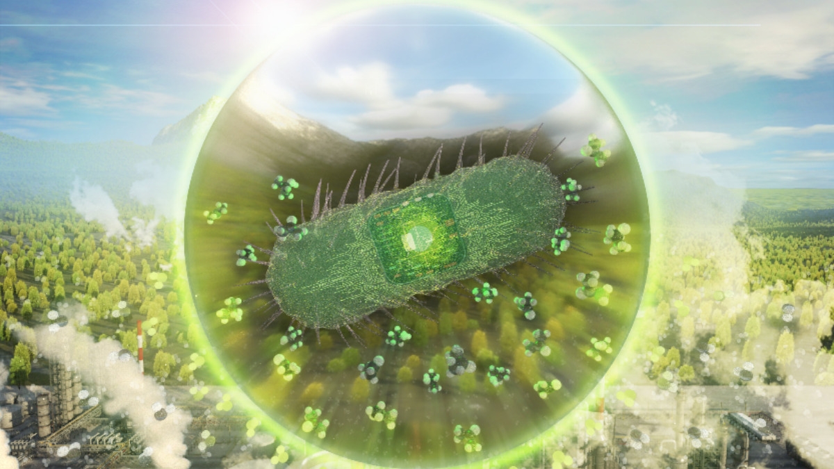 Bioengineered bacteria convert carbon dioxide into valuable chemicals