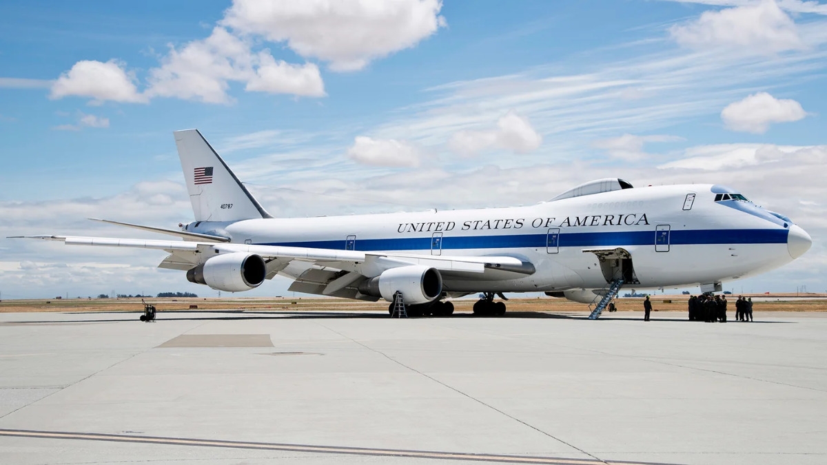 Nuke-resistant 'doomsday plane' is conducting training exercises