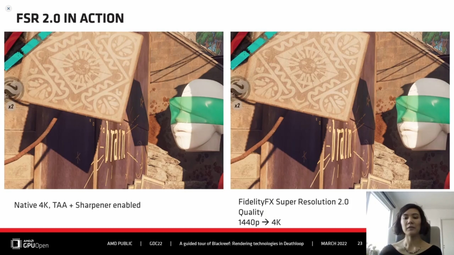 AMD's new FSR 2.0 upscaling tech boosts perf by huge 147% in DEATHLOOP