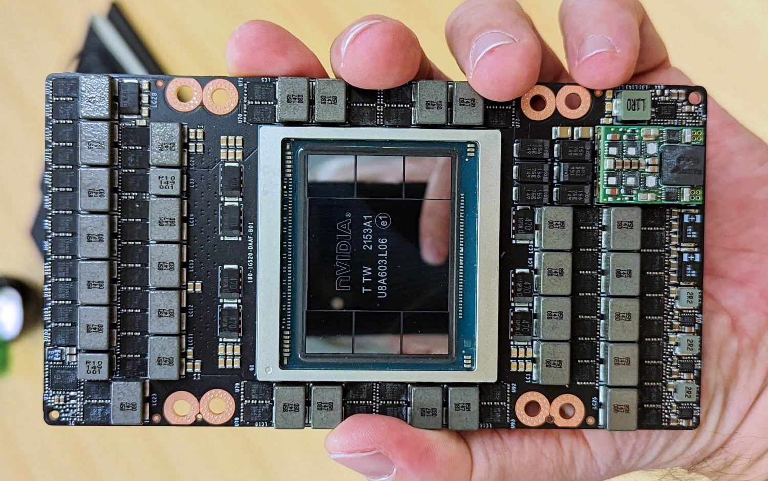 NVIDIA H100 SXM In The Flesh 4nm Hopper GPU 80GB HBM3 Memory NVIDIA H100 SXM In The Flesh 4nm Hopper GPU 80GB HBM3 Memory