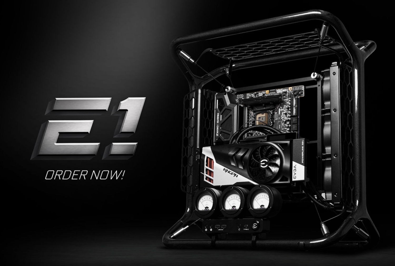 EVGA E1 Frame Set Cable Suspension PC Looks Insane Costs Up To 5000