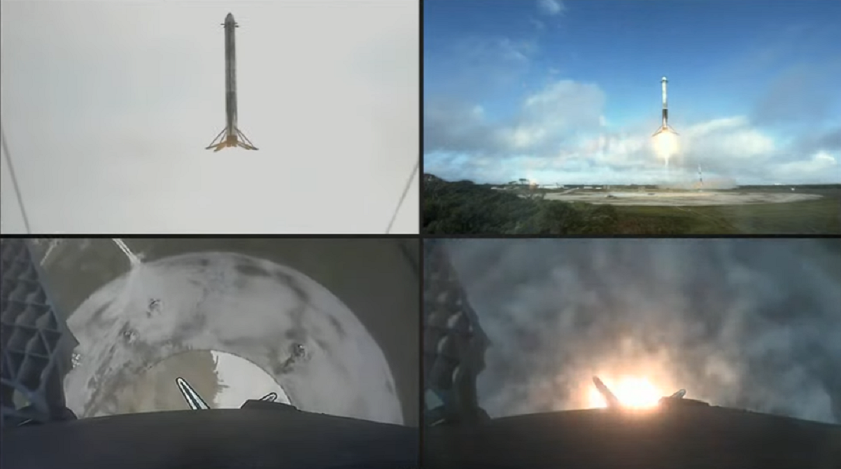 SpaceX simultaneously lands Falcon Heavy boosters in absolutely ...