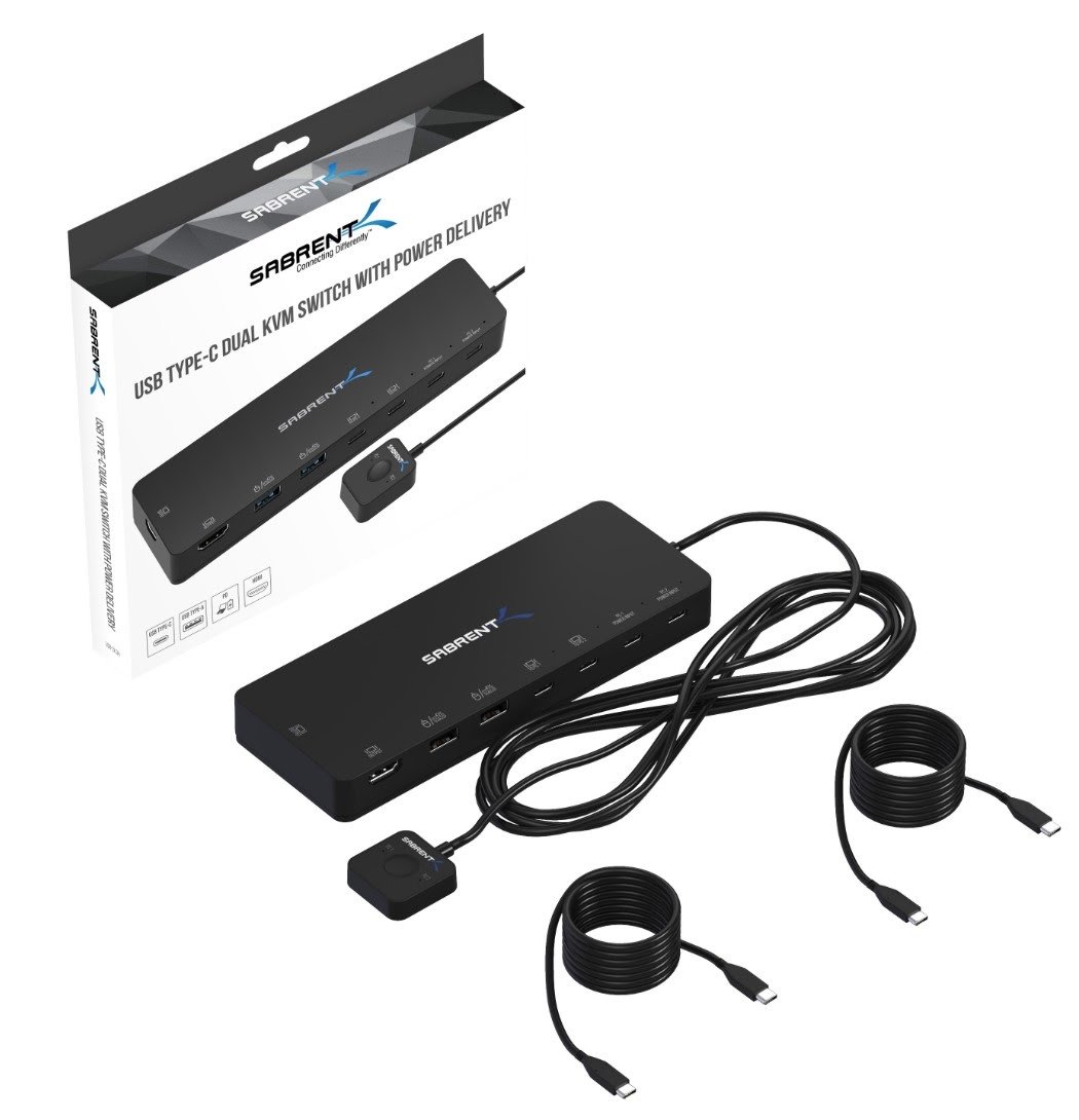 Sabrent reveals USB Type-C Dual KVM Switch with Power Delivery (USB-CKDH)