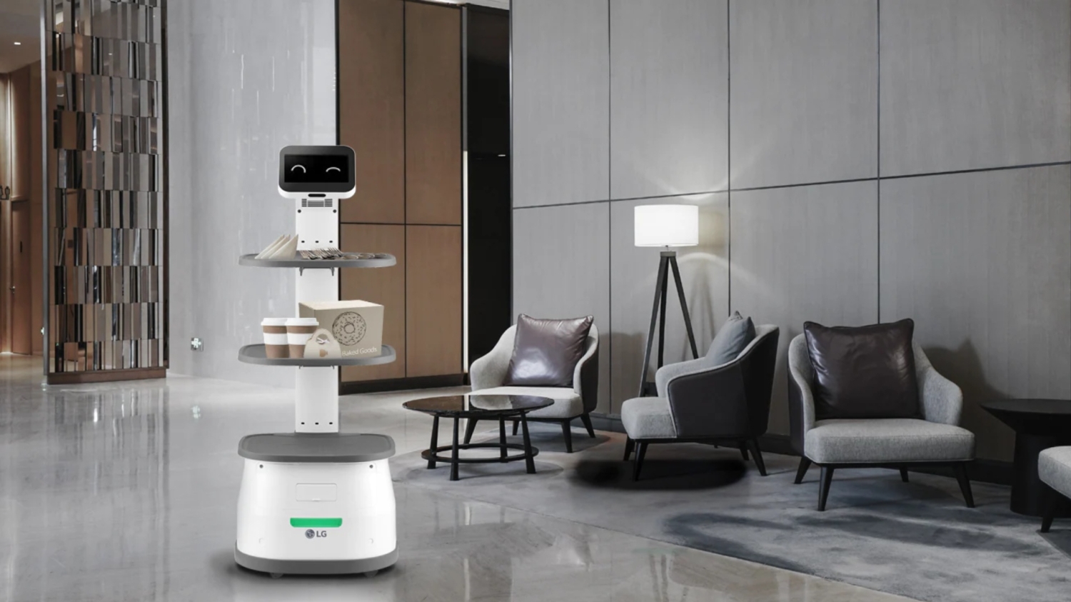 LG's CLOi ServeBot is designed to be your robot sever the next time you ...